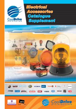 CoolDrive Auto Parts | Electrical Accessories Catalogue Supplement OUT ...