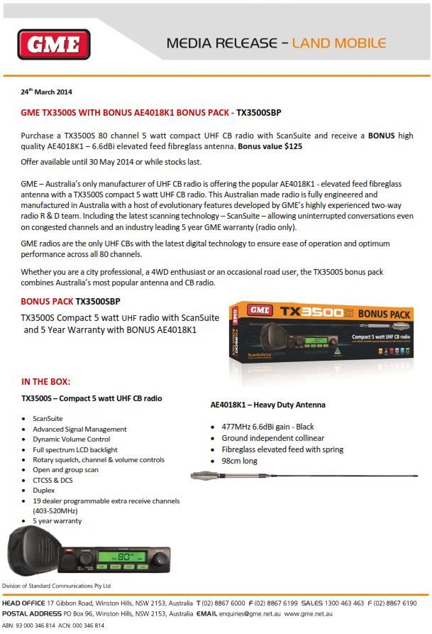 CoolDrive Auto Parts | GME Bonus pack valid till 30/05/14!