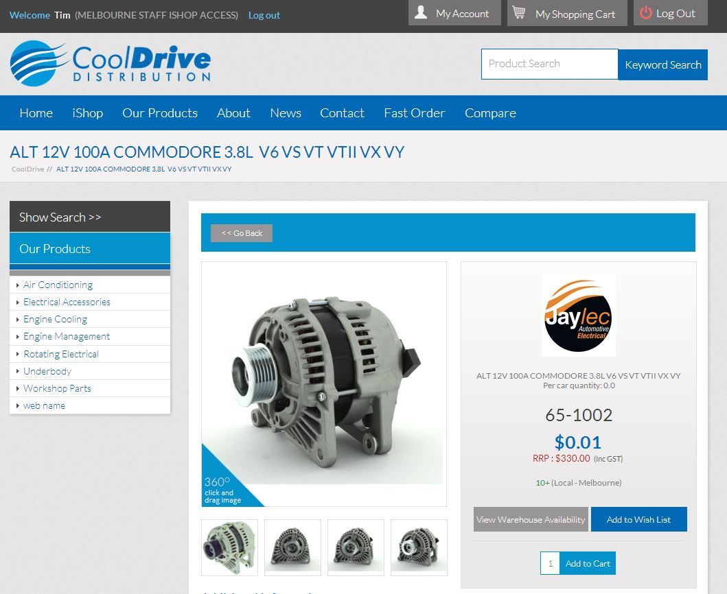 CoolDrive Auto Parts | CoolDrive's NEW iShop up and running!