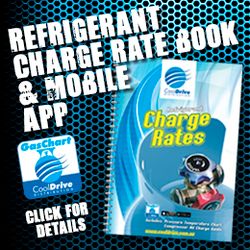 CoolDrive Auto Parts | CoolDrive Refrigerant Charge Capacity Chart